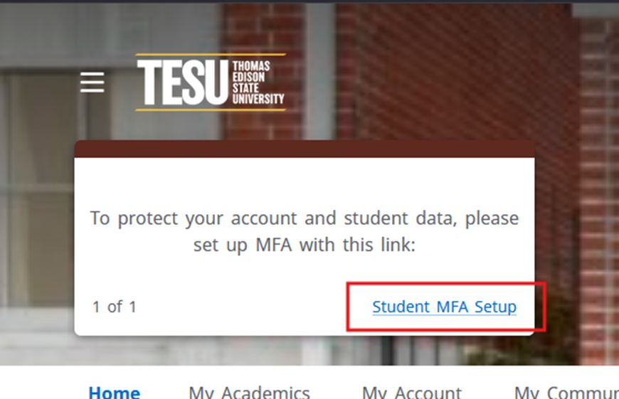 Setting up your Student Multifactor Authentication (MFA) – Thomas Edison State University Help ...